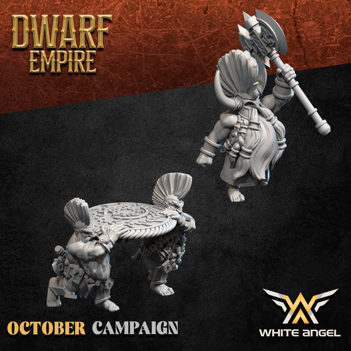 3D Printable KING KILLER SHIELD BEARER - DWARF EMPIRE (OCTOBER 2025 CAMPAIGN) by WHITE ANGEL ...